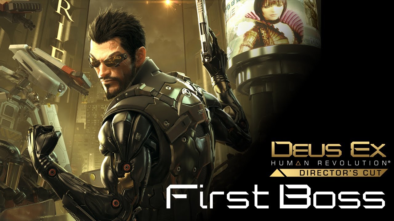 Deus Ex Human Revolution Directors Cut - first boss Barret - YouTube
