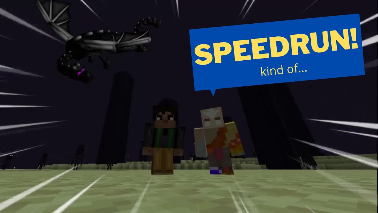 1st Minecraft Speed run, kind of... - YouTube