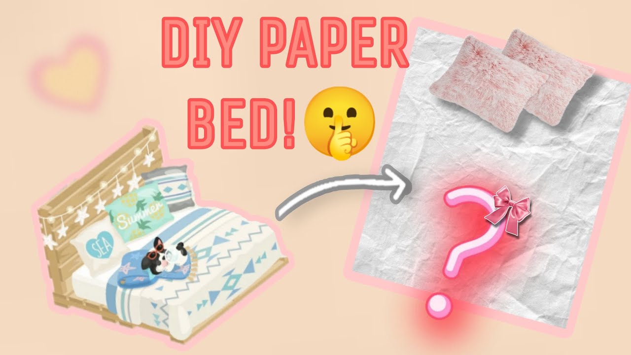 HOW TO DO A DIY PAPER BED TUTORIAL! (Pillows & Blanket included ...