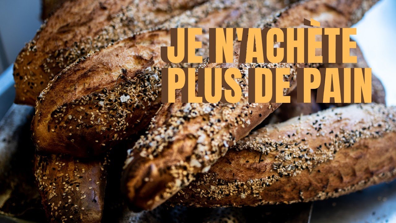 Recette de Pain Maison facile et rapide sans pétrissage pour les ...