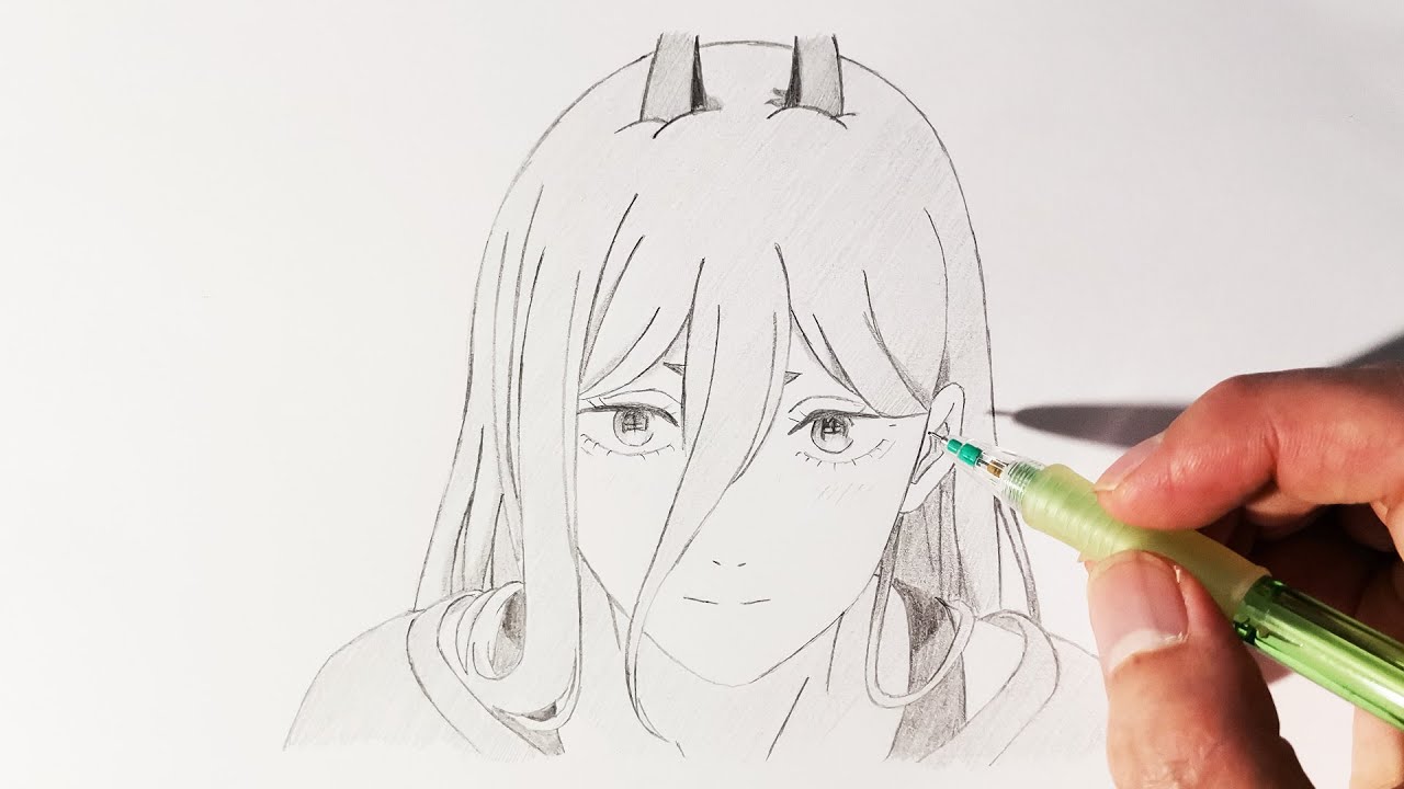 How to draw Power From Chainsaw Man - YouTube