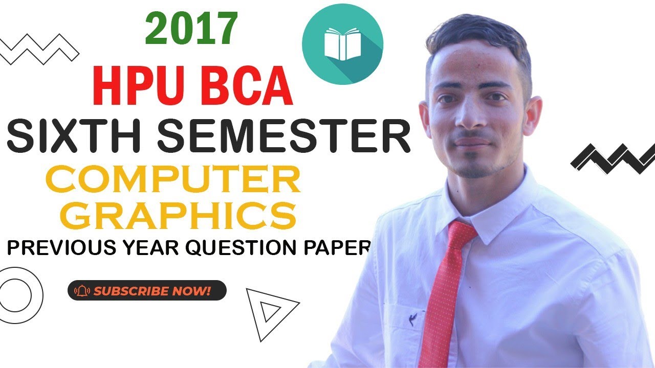 🌱 HPU BCA Computer Graphics Sixth semester Previous Year Question paper ...
