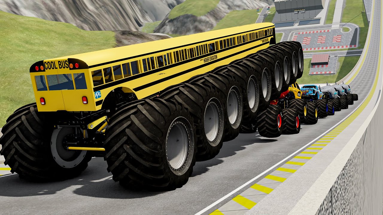 Hight Speed MONSTER Truck Jumps & Crashes #Monster_Random EP #71 - YouTube