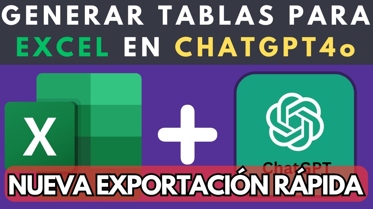 Cómo Crear y Exportar Tablas a Excel y Word con ChatGPT | Copiar y ...