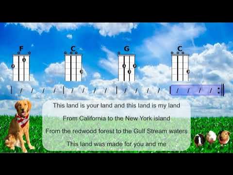 This Land is Your Land (Ukulele Play-Along) - YouTube