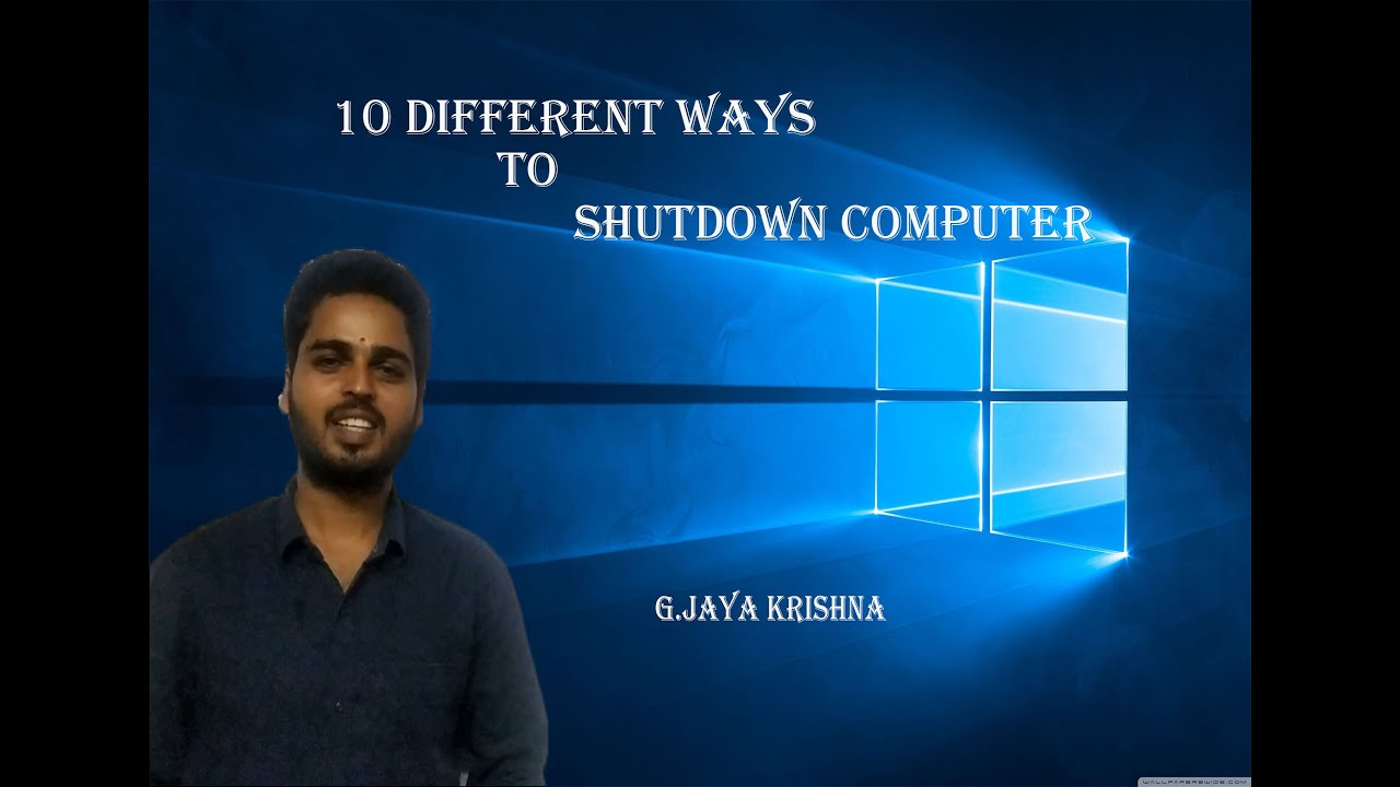10 ways to shut down your computer - YouTube