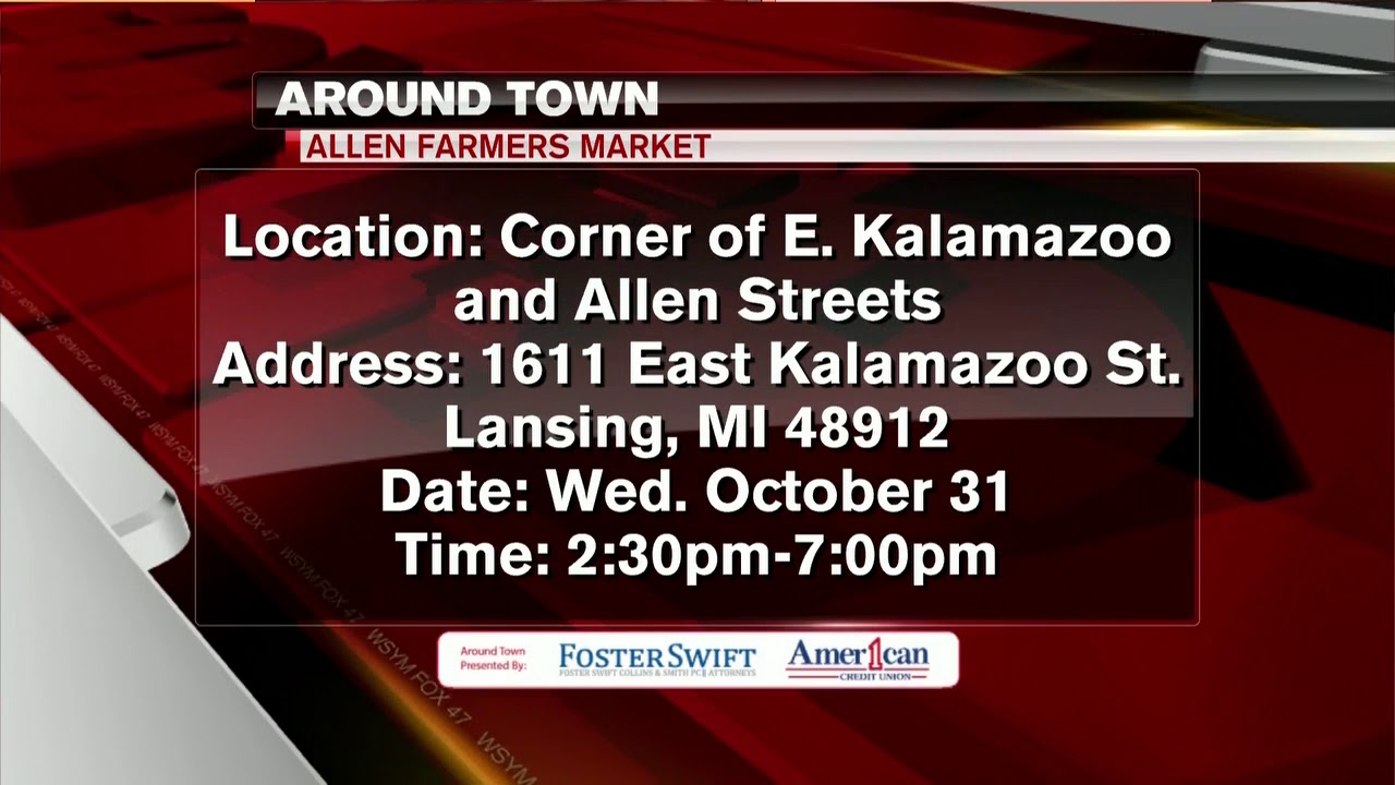 Around Town 10/30/18: Allen Farmers Market - YouTube