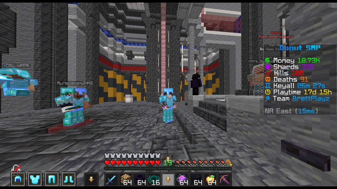 Donut Smp Road To 100M | Duels On Controller - YouTube