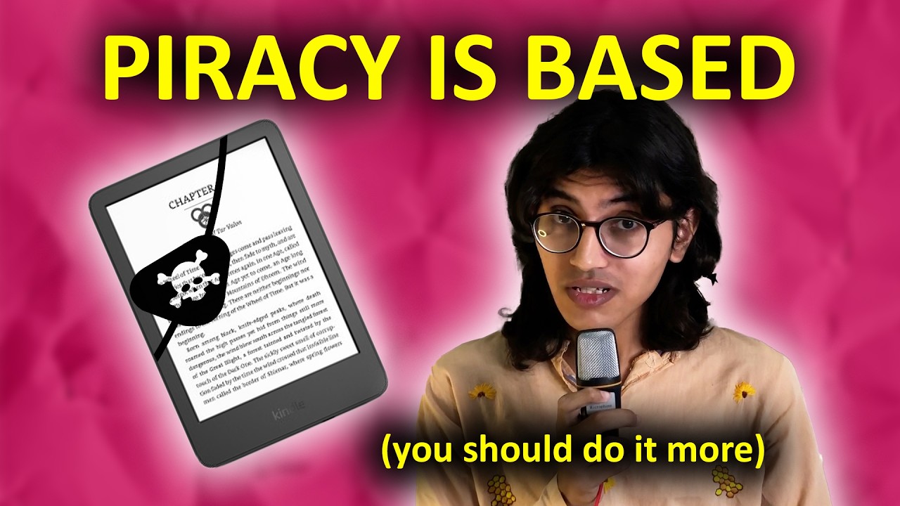 book piracy is bad but you should still do it - YouTube