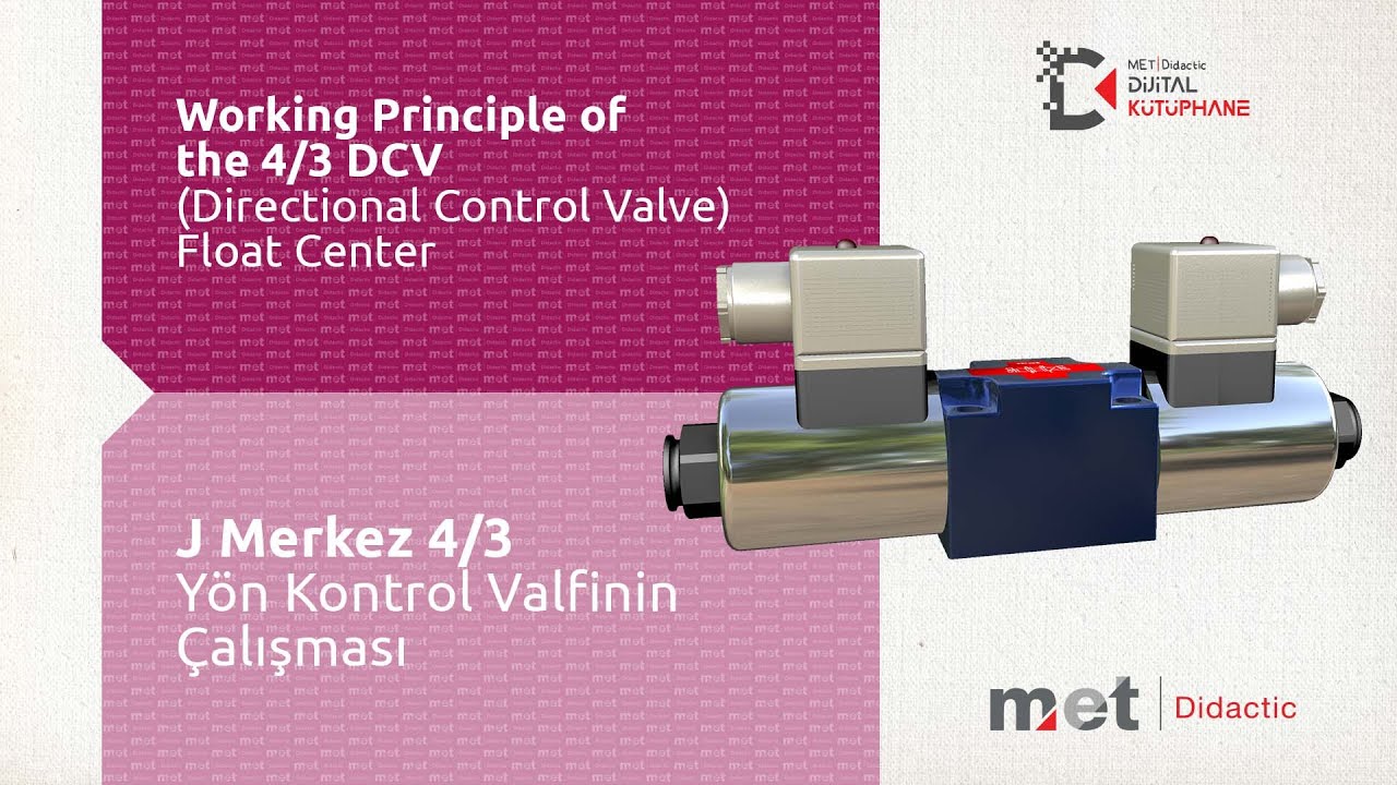 J Merkez 4/3 Yön Kontrol Valfinin Çalışma Prensipleri/Working Principle ...