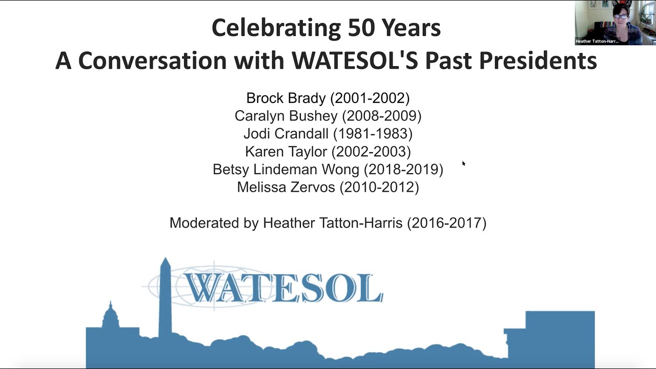 Celebrating 50 Years - A Conversation with WATESOL's Past Presidents ...