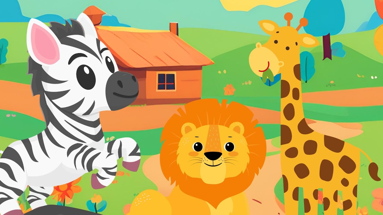 Safari Animal Sounds Song | Pig, Bear, Lion, Tiger, Panda, Monkey ...