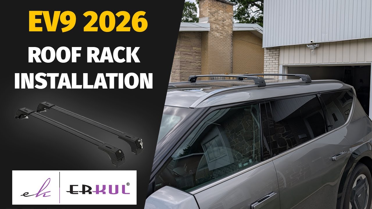 Roof Rack Installation with Flush Rails - 2026 KIA EV9 LAND PLUS - YouTube