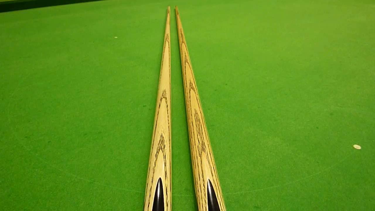 3/4 Craftsman Panther cue - Hand spliced snooker cue - YouTube