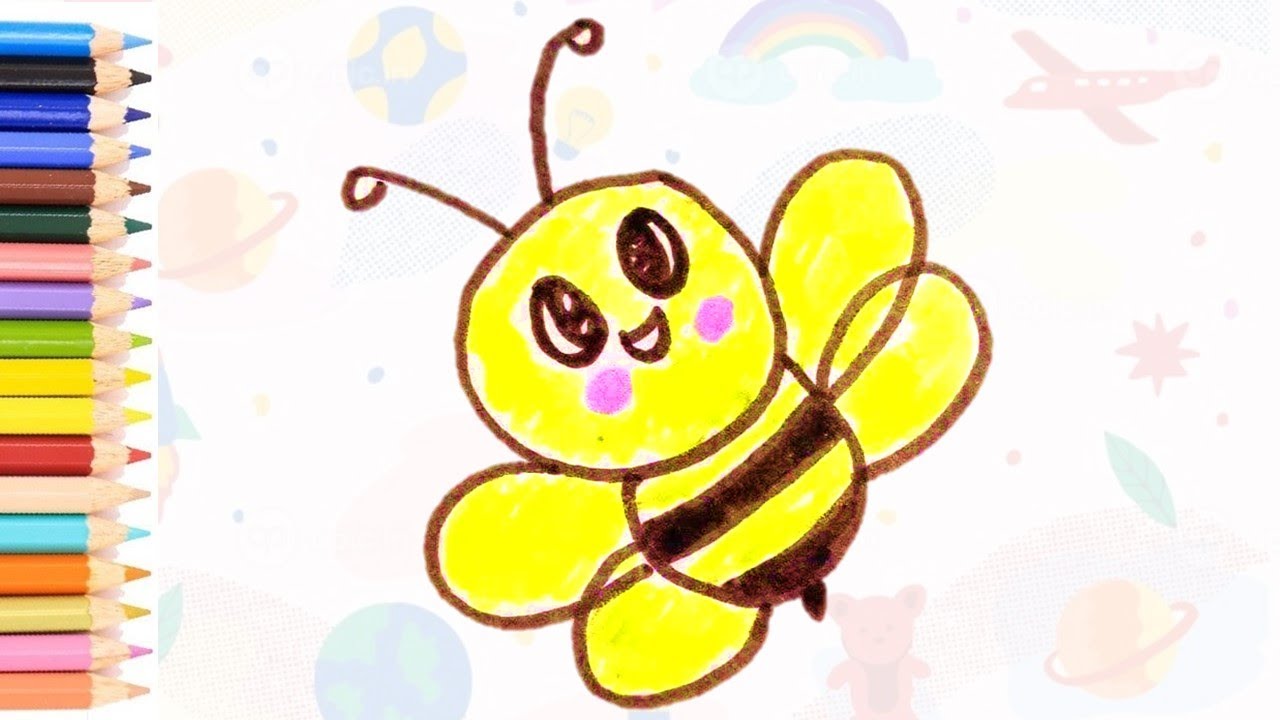 How to draw a bee | BEE drawing | bee drawing easy | bee drawing ...