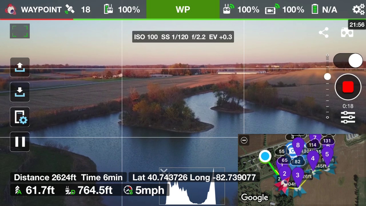 DJI MAVIC PRO: LITCHI WAYPOINTS PART 2 - YouTube