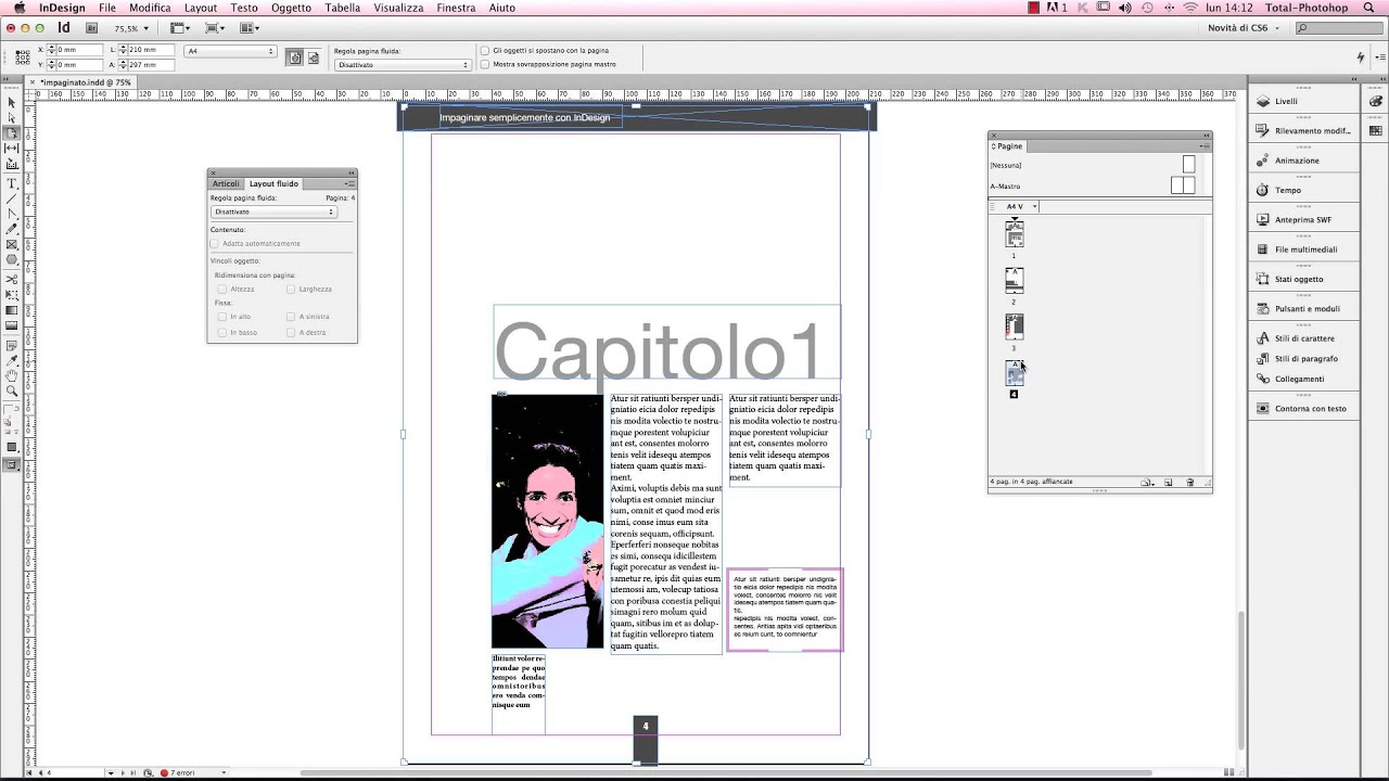InDesign CS6 - I Layout Fluidi - YouTube