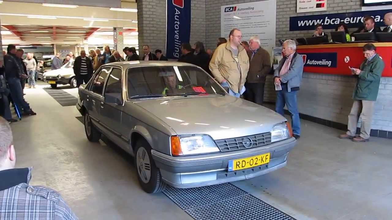 Opel Rekord 2.0S 1986 auctioning @ Dutch classic car auction - YouTube