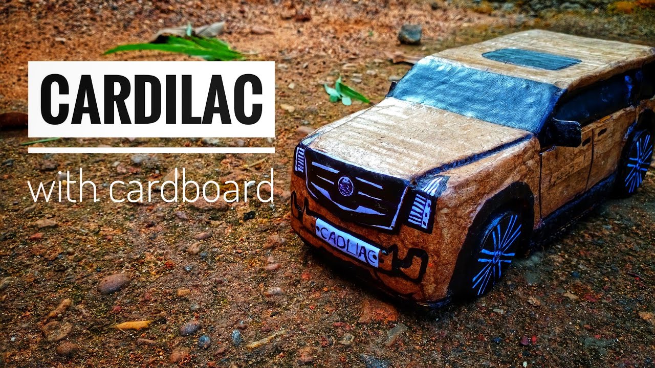 how to make a car with cardboard|cadillac escalade|malayalam |miniature ...