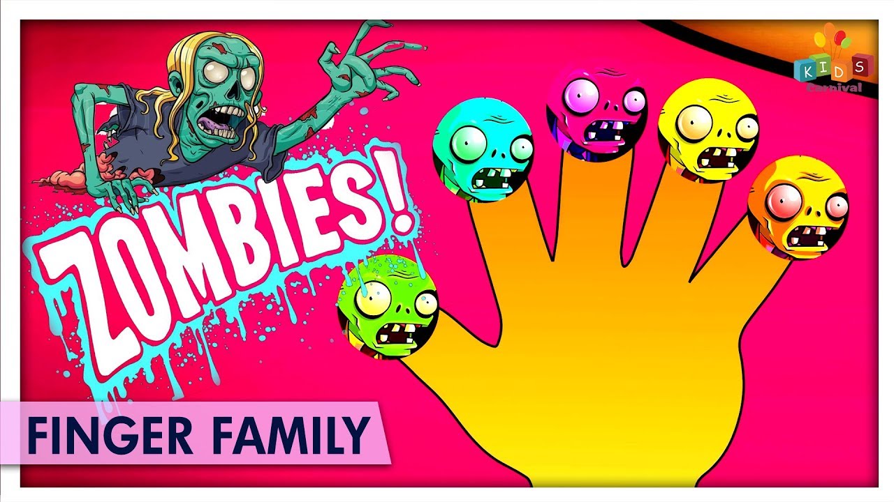 Zombies Finger Family | 3D Animals Finger Family Nursery Rhymes & Songs ...