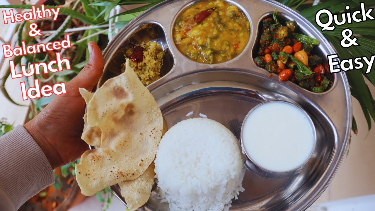 South Indian Mini Lunch Thali (A-Z PROCESS) | Balanced Lunch Idea With ...