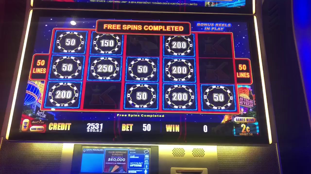 Lightning link high stakes slot machine bonus - YouTube