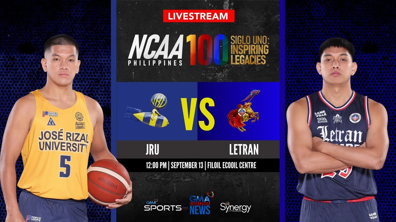 JRU vs Letran (Men’s Basketball) | NCAA Season 100 - YouTube