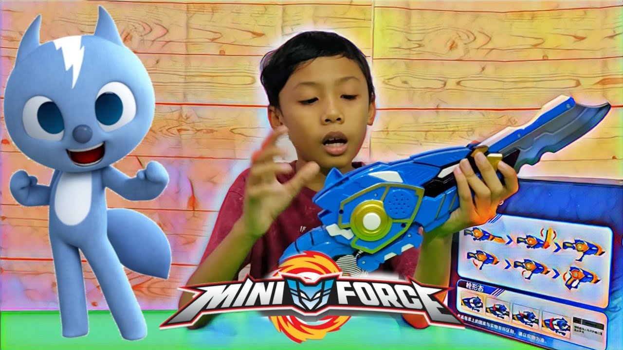 Miniforce Blue Agent Mainan Pedang Wind Sword 2 in 1 - YouTube