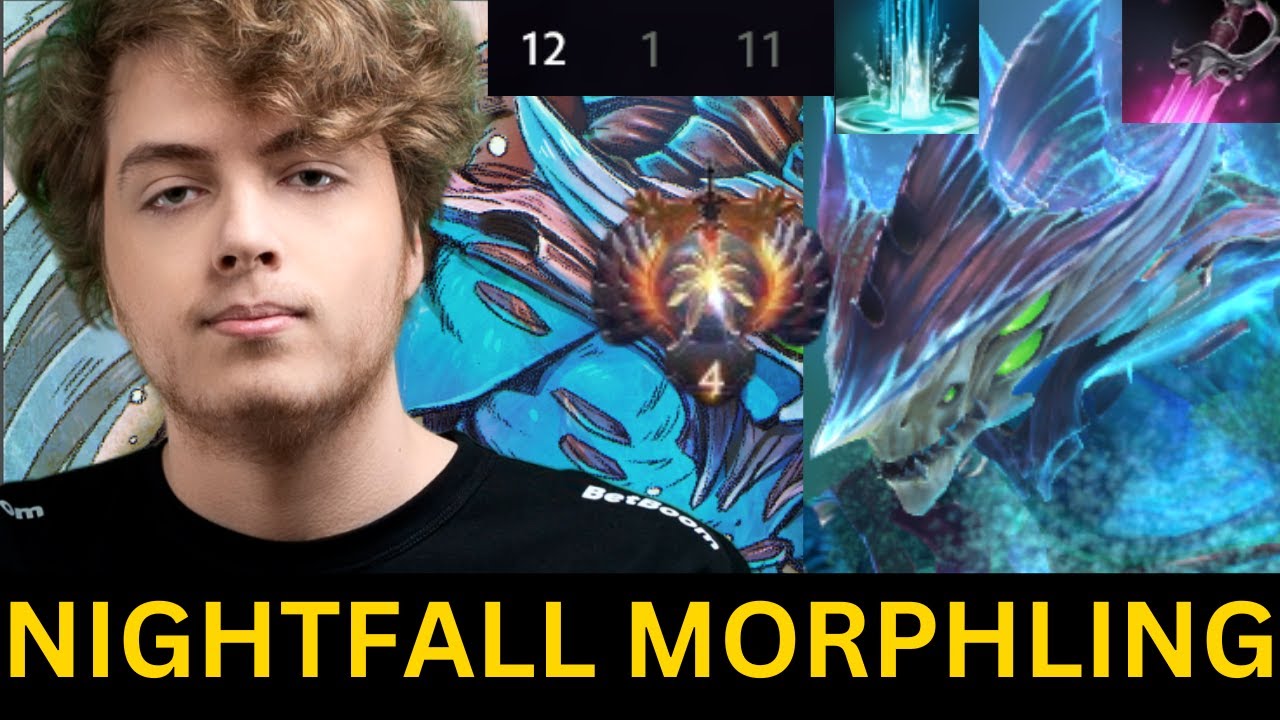 Nightfall Morphling 9 pros in 1 match - YouTube