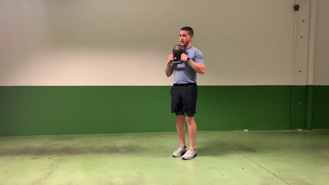 Bottoms-up KB goblet reverse lunge - YouTube