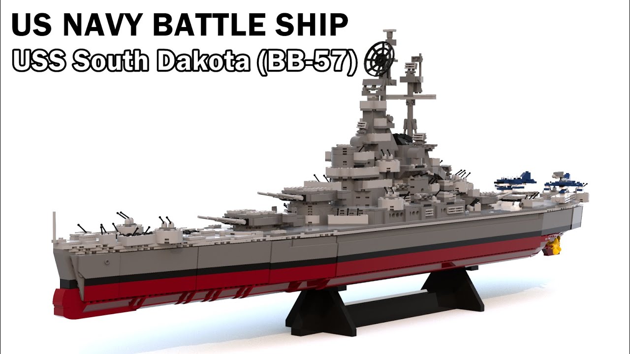 LEGO USS South Dakota (BB-57) Instructions - YouTube