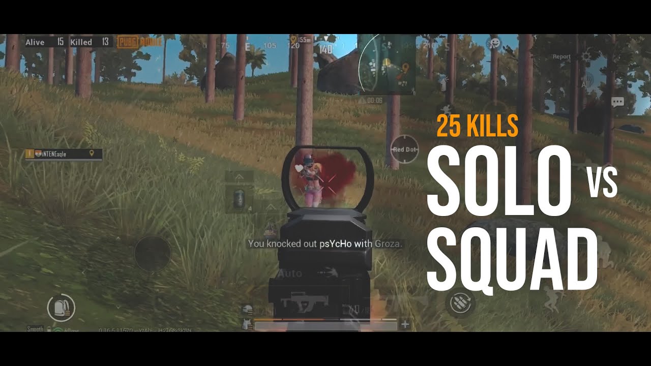 25 Kill ഒറ്റക് എടുത്ത കളി - 25 KILLS Solo Vs SQUAD GAMEPLAY - PUBG ...