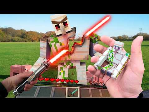 Minecraft in Real Life MOVIE ~ LASER vs IRON GOLEM Animation Realistic Minecraft