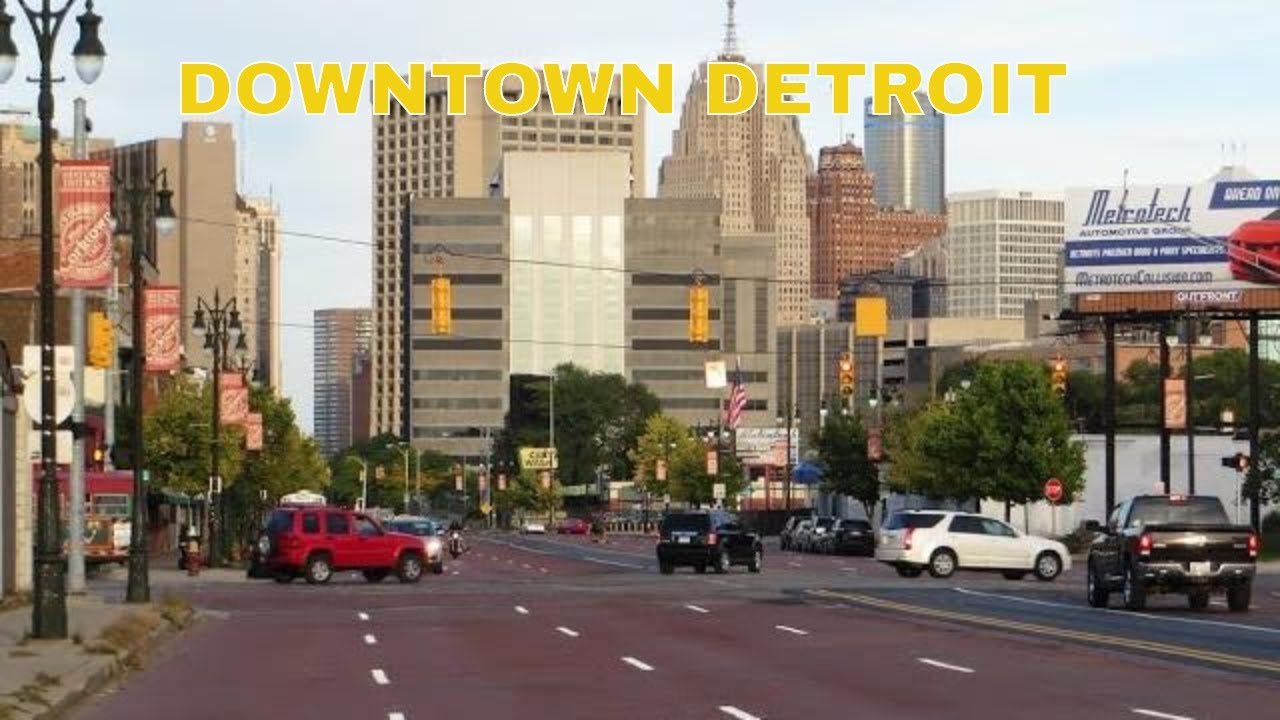 DOWNTOWN DETROIT 2020 DRIVING TOUR DURING WINTER - YouTube