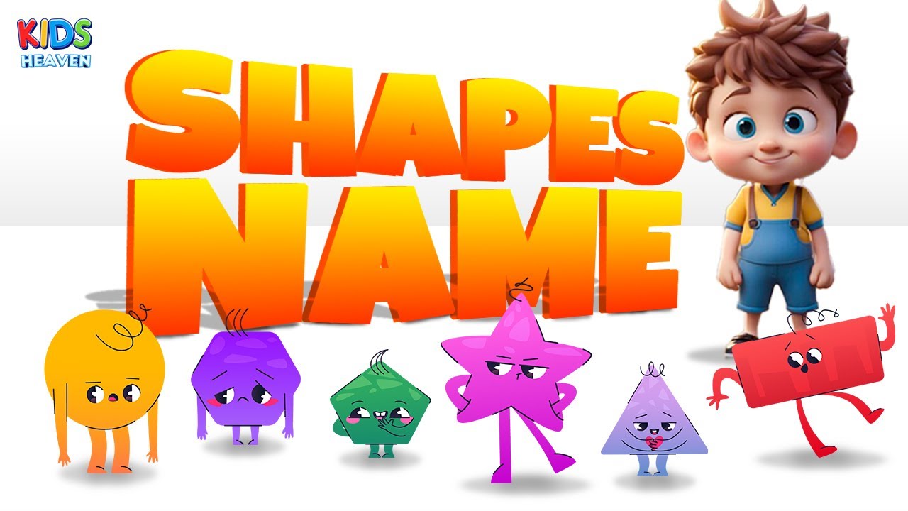 Shapes - Names of Shapes - Geometry Shapes For Kids - Geometric Shapes ...