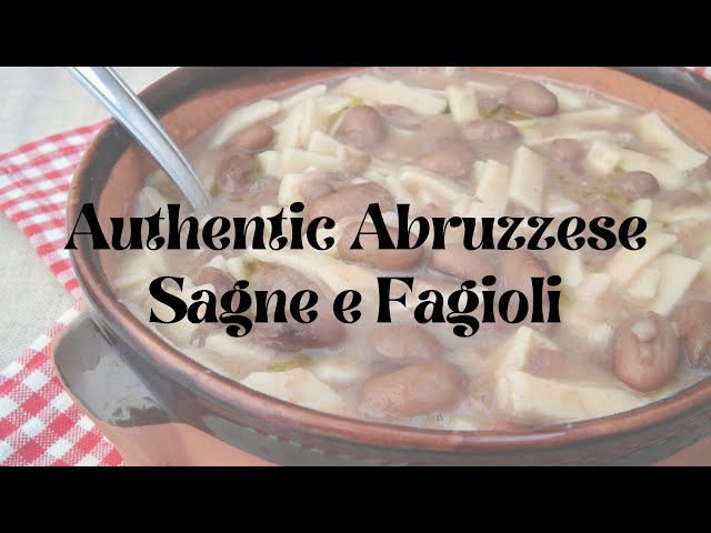 Sagne E Fagioli Ricetta Abruzzo Region