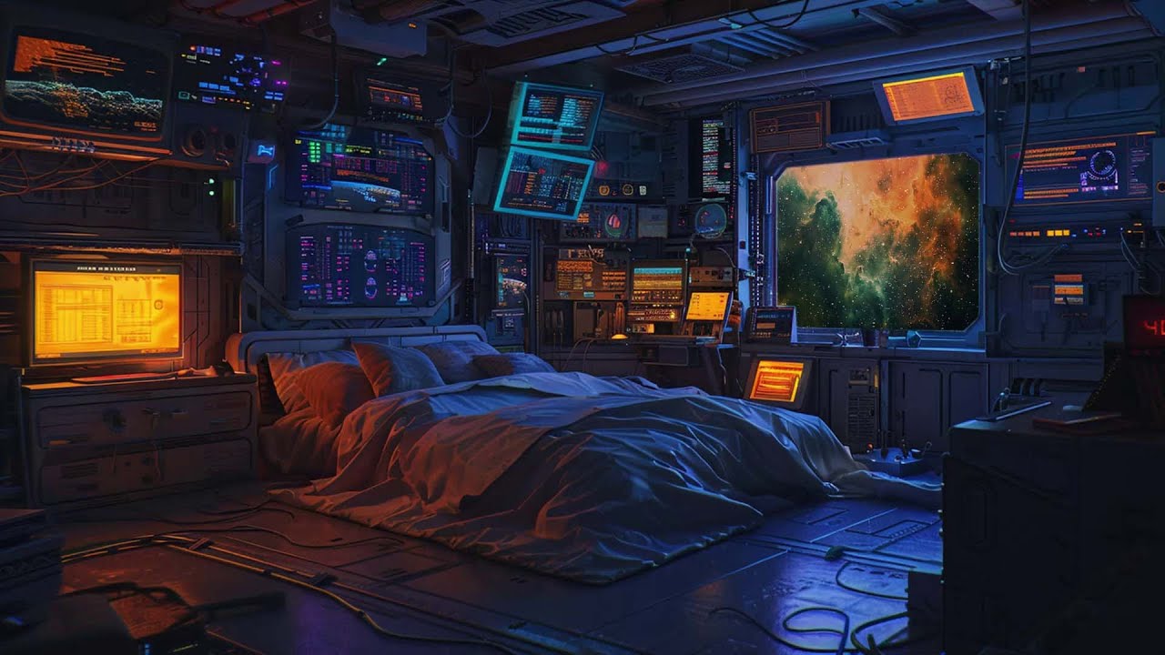 Infinite Calm Cosmos | Spaceship Ambience ASMR for Deep Sleep Sounds ...