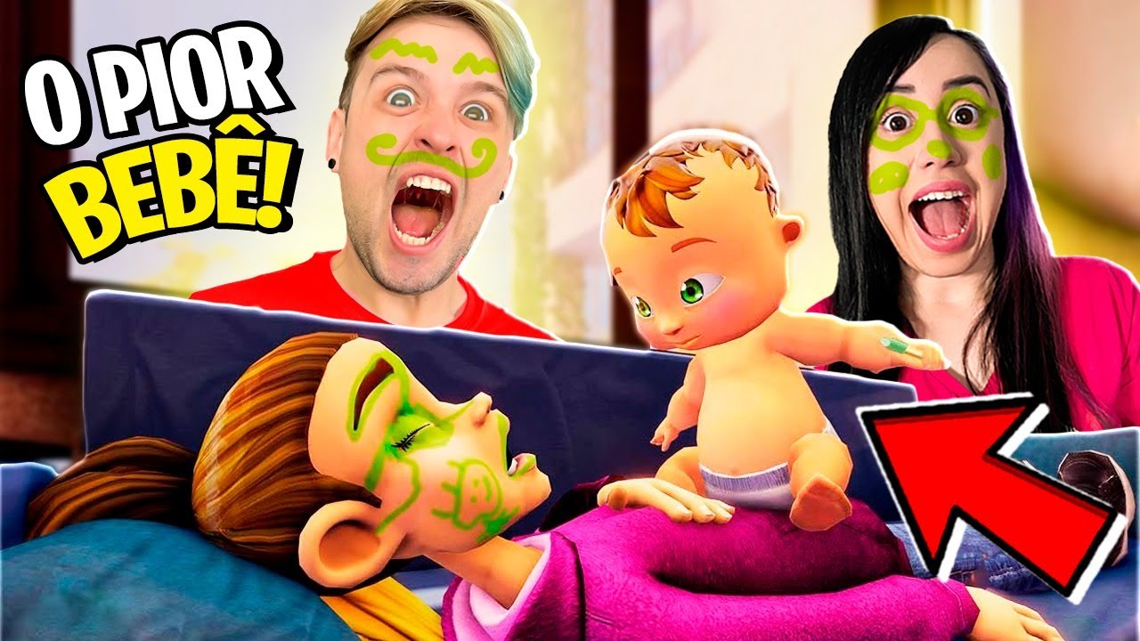 TREINANDO CUIDAR de BEBÊ com o PIOR BEBÊ do MUNDO no BABY PRANK! Baby ...