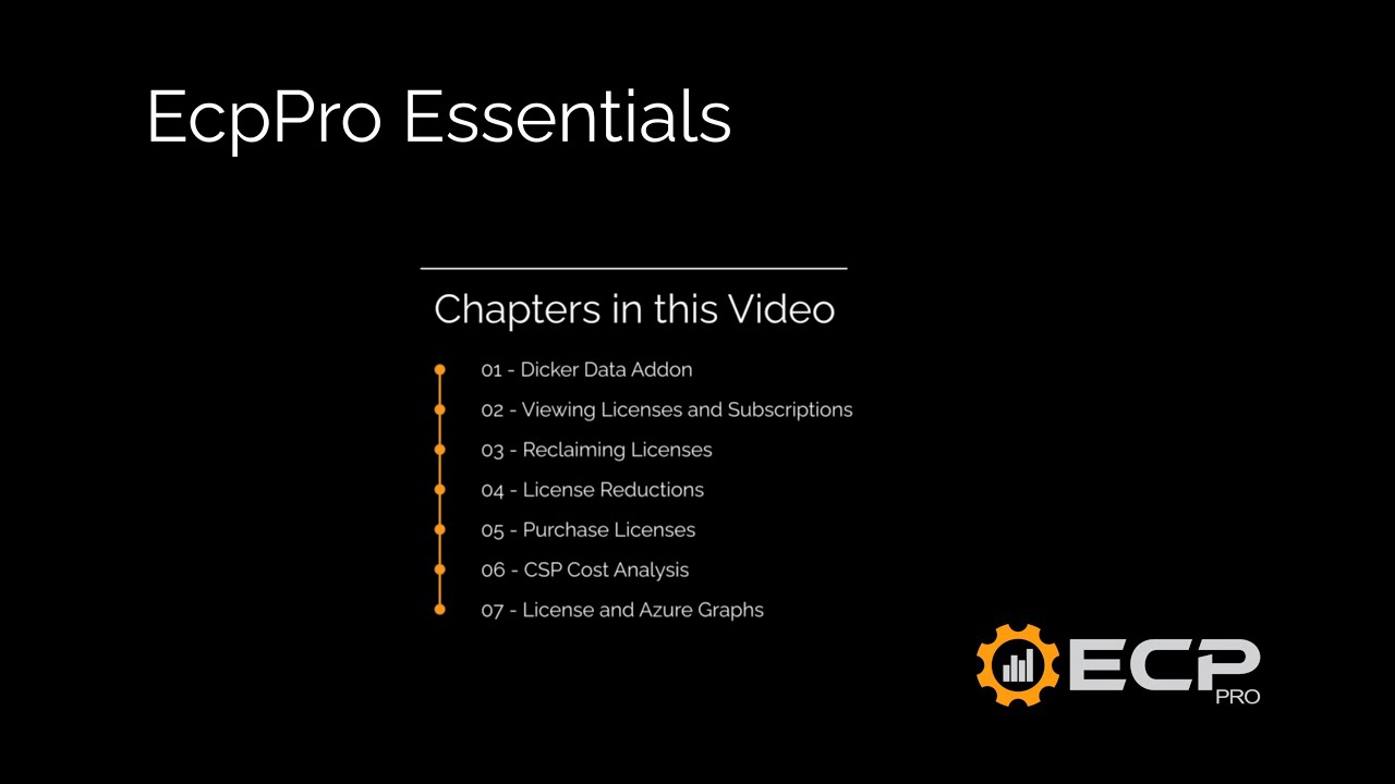 EcpPro Essentials Part03 - CSP Cost Management and Licenses - YouTube