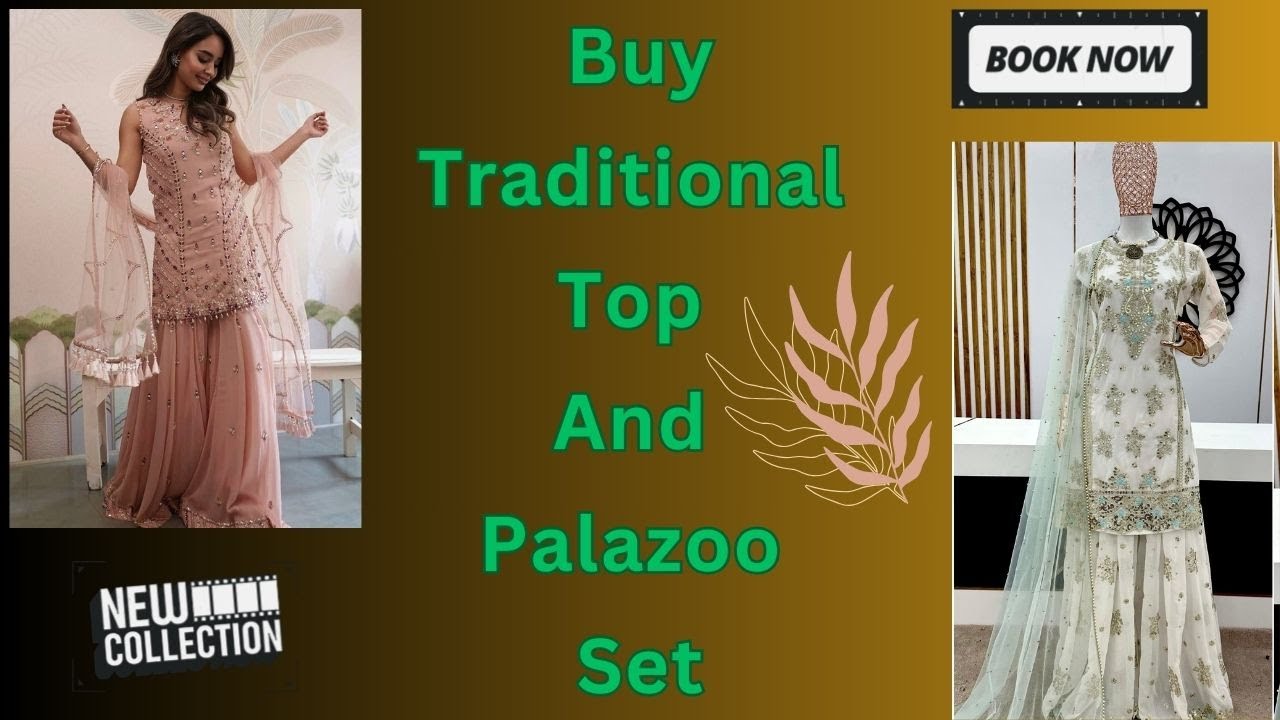 Buy Traditional Top And Plazo Set | #Buy Online Top And Palazo - YouTube
