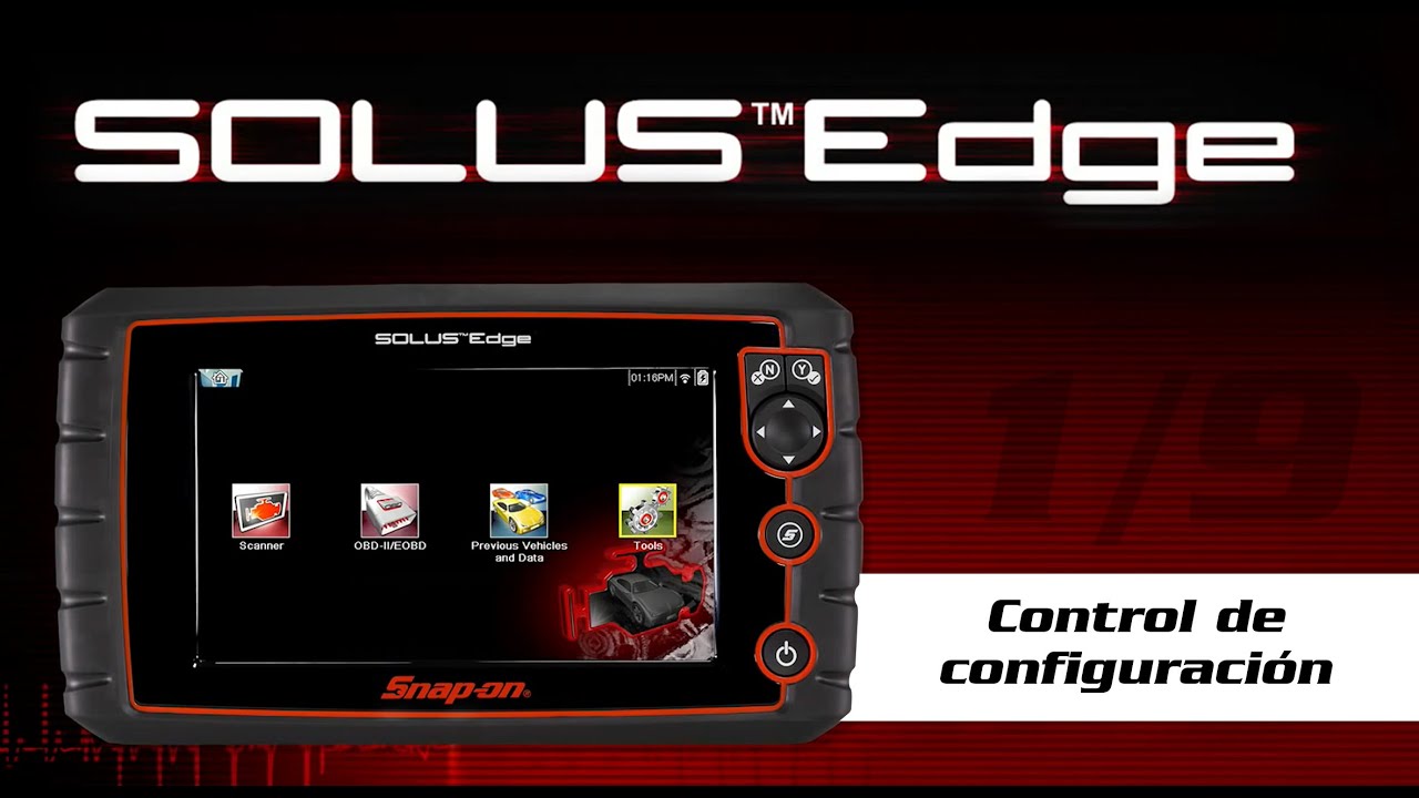 Controles y Configuración con el SOLUS Edge Snap-On - YouTube