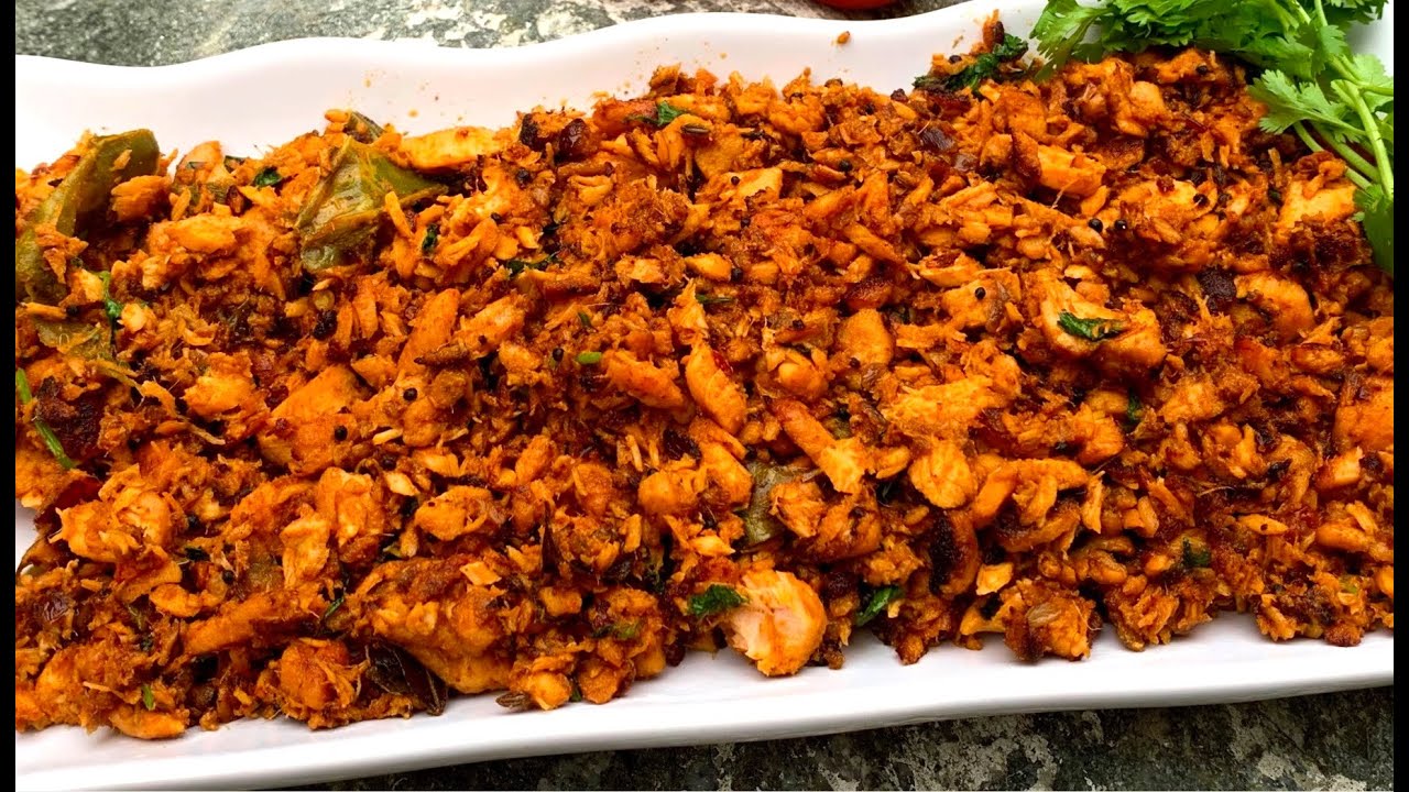 Fish Podimas Recipe | Fish Puttu | Scrambled Salmon Fish | Fish Bhurji ...