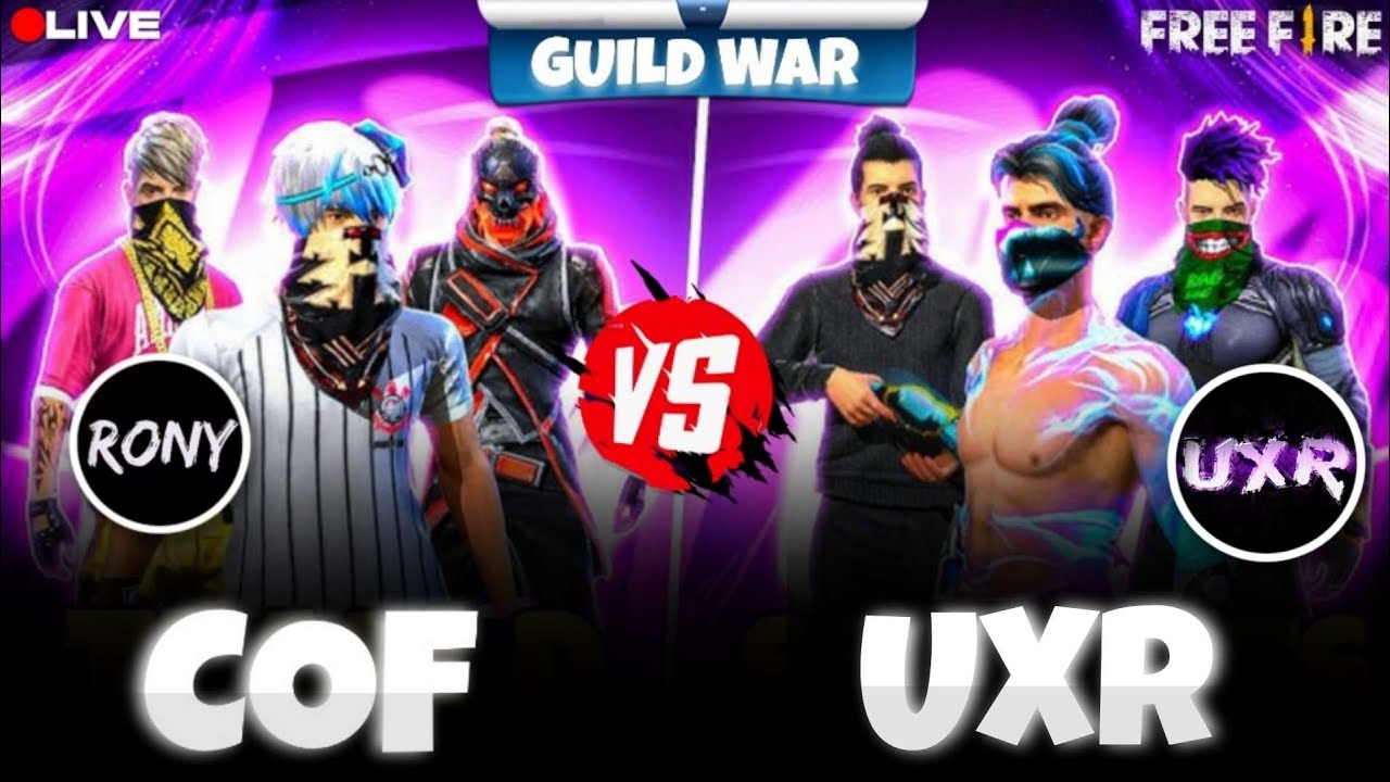 🛑[LIVE] | The Clash Between COF 💥 v/s UXR 🔥 | 1v1 Guild War | # ...
