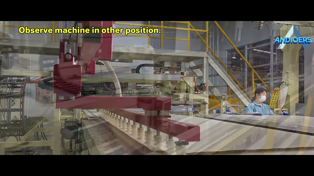Andioers Short cycle press line for laminate melamine paper - YouTube