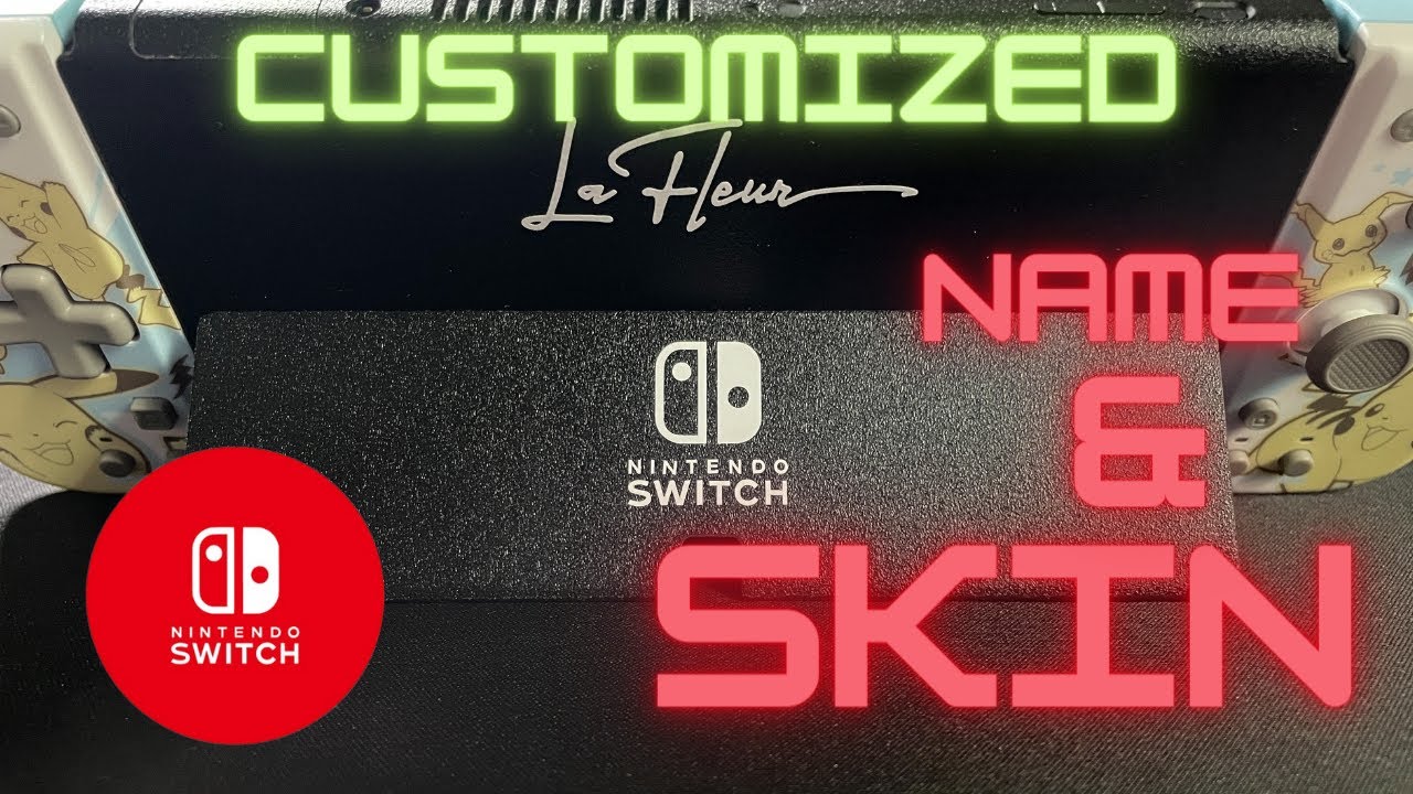 Customized Vinyl Skin & Name for Nintendo Switch Oled (Almost Failed ...