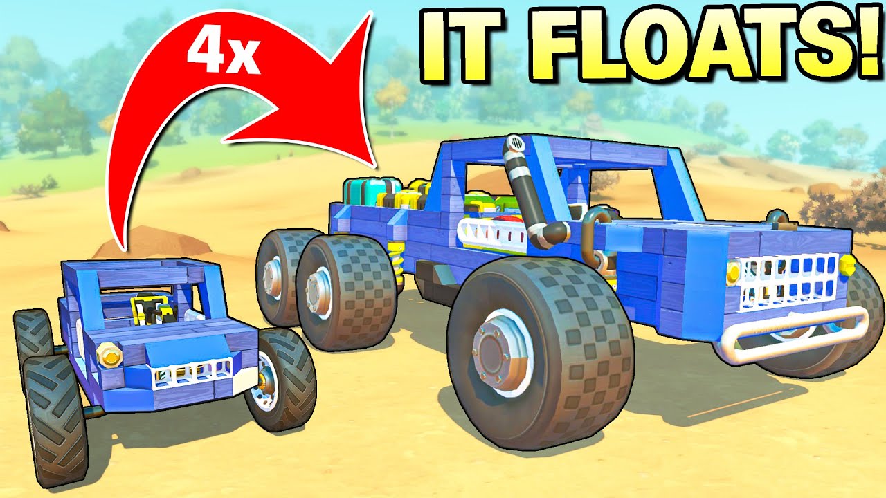 Upgrading My Car Into an AMPHIBIOUS Monster Truck! (Crashlander ...