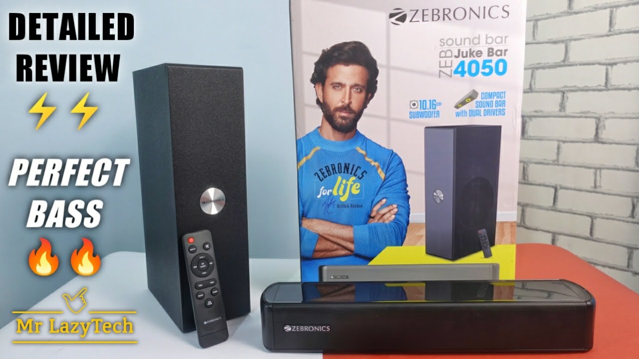 ZEBRONICS ZEB JUKE BAR 4050 Soundbar Under 5000 ⚡⚡ Powerful Bass Sound ...