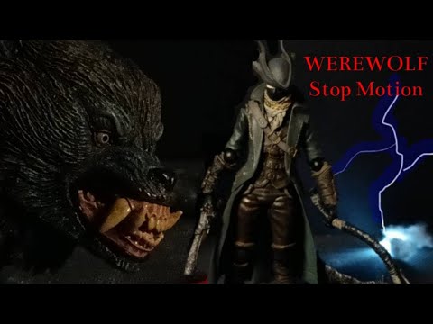 Werewolf vs Monster hunter Stop Motion - YouTube