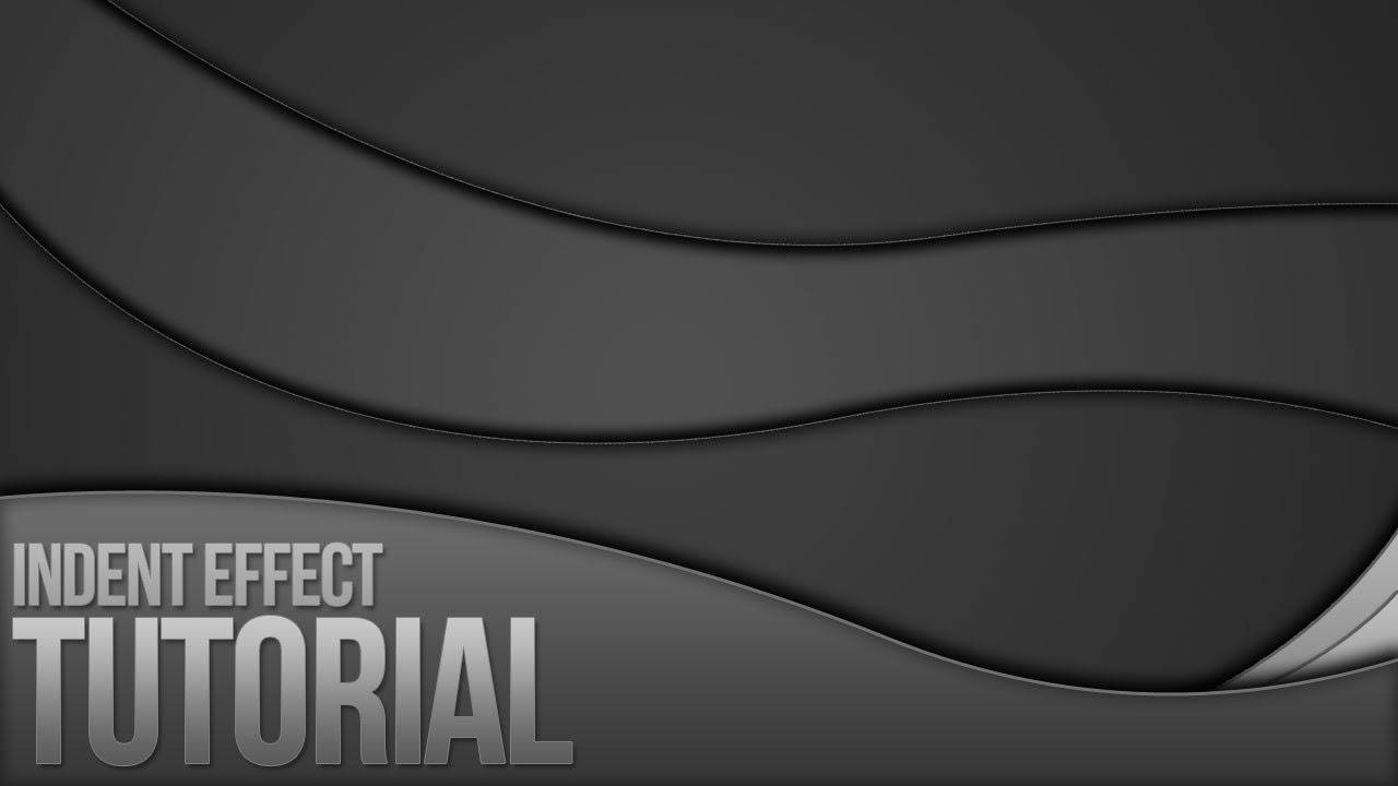 Photoshop Tutorial - Indent Effect - YouTube