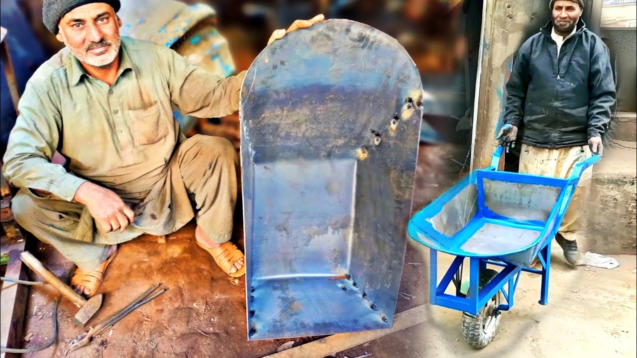 Wheel Barrow Manufacturing Process || How to Make Wheelbarrow at Local ...